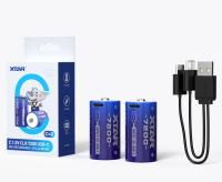 China C Size 1.5V USB-C Rechargeable Lithium Battery with 4350mAh Capacity and 1500+ Recharge Cycles for sale