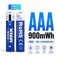 China XTAR 600mAh AAA Lithium Battery with 800+ Cycle Life and Built-in USB-C Direct Charge for Smart Devices for sale