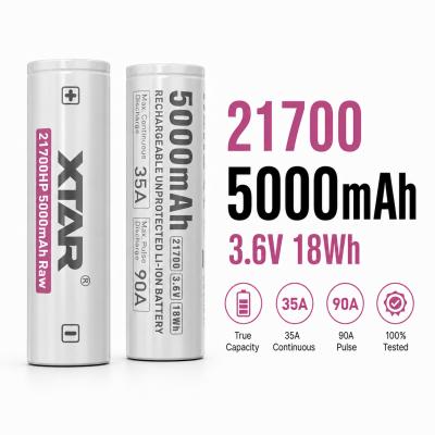 China High-Performance 21700 Lithium Ion Cell with 5000mAh Capacity and 90A Peak Discharge for Industrial Applications for sale