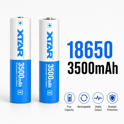China 18650 Battery 3500mAh 10A Discharge with 800+ Cycles for High Drain OEM Applications for sale