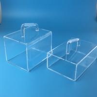 China Quartz Apparatus Quartz Glass Products Pickling Tank With Handle for sale