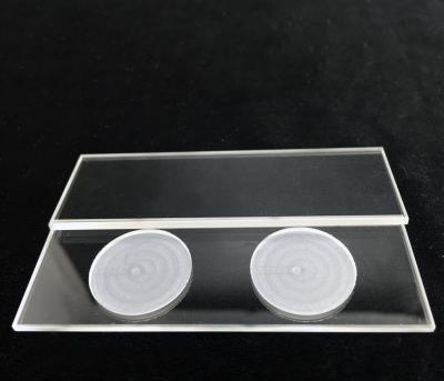 China Machining Quartz Glass Medical Microscope Slide Ground Edge Xrd for sale