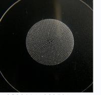 China Machining Quartz Glass Glass Plate Round Shape Laser Drilling for sale