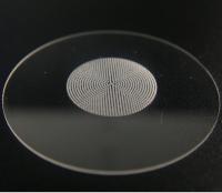 China Machining Quartz Glass Glass Plate Round Shape Laser Drilling for sale