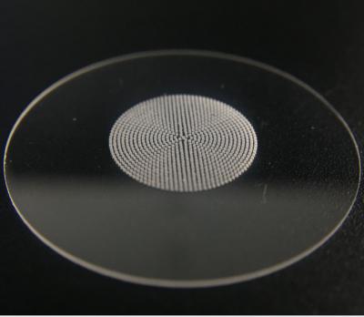 China Machining Quartz Glass Glass Plate Round Shape Laser Drilling for sale
