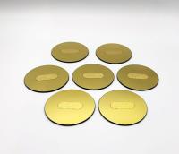 China Optical Quartz Glass Plate Gold Layer for sale