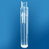 China Circular Bell Mouth Quartz Apparatus Diversion Pipe for sale