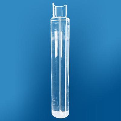 China Circular Bell Mouth Quartz Apparatus Diversion Pipe for sale