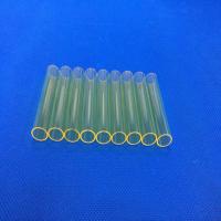 China Cerium Doped Quartz Glass Tube Yellow Color Uv Blocking for sale