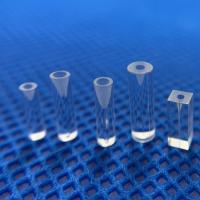 China Conical Funnel Square Glass Capillary Tube For Fiber Sleeves for sale