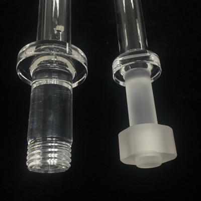 China Threaded Machining Quartz Glass Nuts And Tubes For High Temperature Environment for sale