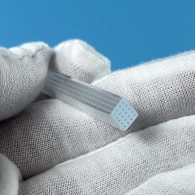 China Square Multi Bore Quartz Glass Tubes / Tubing For Separation And Filtering for sale