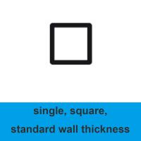 China Square Single Bore Quartz Microcapillary Tube Standard Wall Thickness Long Service Life for sale