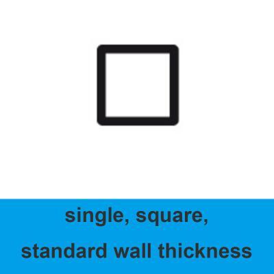 China Square Single Bore Quartz Microcapillary Tube Standard Wall Thickness Long Service Life for sale