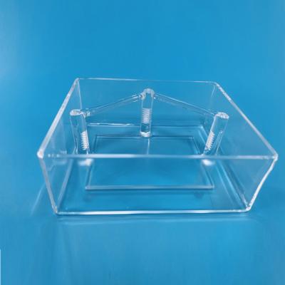China High Purity Quartz Wafer Cleaning Tank Low Hydroxyl High Temperature Resistance And Few Micro Bubbles for sale