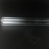 China Custom Made Heat Resistance Outer Square Inner Circular Tapered Long Mouth Quartz Tube for sale