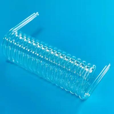 China Customized High Temperature Quartz Glass Tube With Spiral Design And Corrosion Resistance In Various Sizes for sale