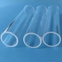 China Polished Transparent Clear Silica Quartz Glass Tube For High Temperature Resistance In Custom Sizes for sale