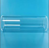 China Quartz Glass Tube Custom Transparent 1100 Degrees Celsius High Dimension Precision Fused Silica Tube for sale