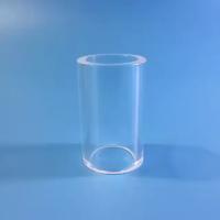 China Polished One End Closed Quartz Tube Customized High Temperature Sizes Quartz Glass Pipe Clear Quartz Pipe for sale