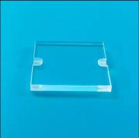 China 1100C Work Temperature Laser Perforated Clear Round Wafer Quartz Glass Sheet For Customization for sale