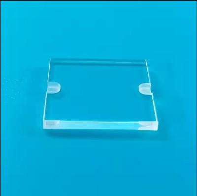China 1100C Work Temperature Laser Perforated Clear Round Wafer Quartz Glass Sheet For Customization for sale