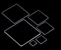 China Large Size Transparent Arc Quartz Glass Plate for CNC and UV Customized Thickness 1mm to 18mm for sale