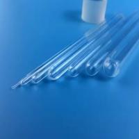 China Customized One End Closed Quartz Glass Tube With High Density Of 6.91g/cm3 for sale
