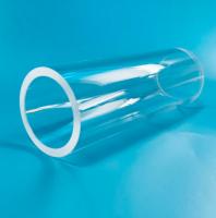 China High Temperature Customized Fused Quartz Tube With Density 6.91g/cm3 And Maximum Work Temperature Of 1100 Degrees for sale