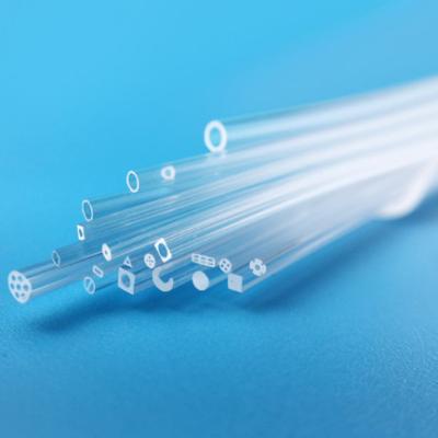 China Quartz Capillary Tube Custom Hexagonal Shaped For Optical Fiber Sensor for sale
