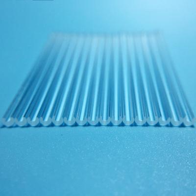 China Fused Quartz Rod V Shaped Clear OD 2.4mm OD 5mm Abrasion Resistance for sale