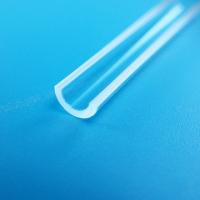 China Quartz Glass Tube High Purity Optical Quartz Tube Clear U Shaped For Fiber Combiner for sale