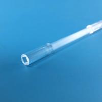 China Quartz Glass Tube With Round Outside and Square Inside for sale