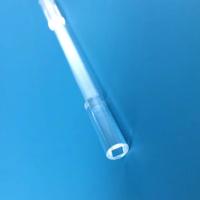 China Quartz Glass Tube With Round Outside and Square Inside for sale