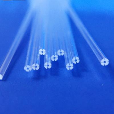 China Quartz Capillary Tube V Groove U Groove Slotted For Fiber Precision for sale