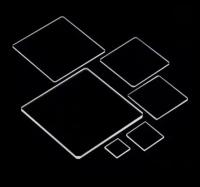 China Square High Uv Transmission Clear Fused Quartz Plate Customize Polishing Transparent Quartz Substrate for sale
