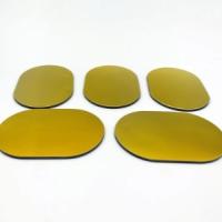 China Gold Layer Optical Quartz Glass Plate of 6.91g/cm3 Density for sale