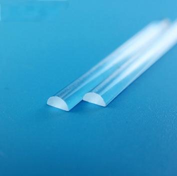 China Semicircle Quartz Glass Rod End Face Grinding for Semiconductor for sale