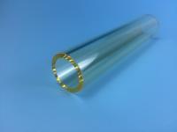 China Yellow Transparent Quartz Tube Samarium Doped High Temperature Shock Resistance for sale