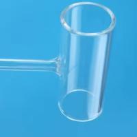 China Solar Energy Clear Quartz Glass Tee Tube High Temperature Resistance for sale