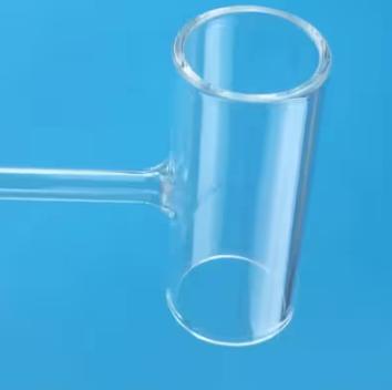 China Solar Energy Clear Quartz Glass Tee Tube High Temperature Resistance for sale