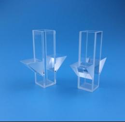 China Square Clear Quartz Glass Cuvette With Optical Critical Section for sale