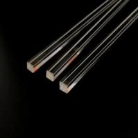 China Transparent Rectangular Optical Quartz Glass Tube Customized for sale
