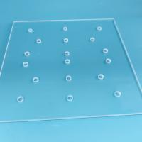 China Standard Dimension Quartz Glass Sheet Ultra High Flatness For 9 Inch Wafer for sale