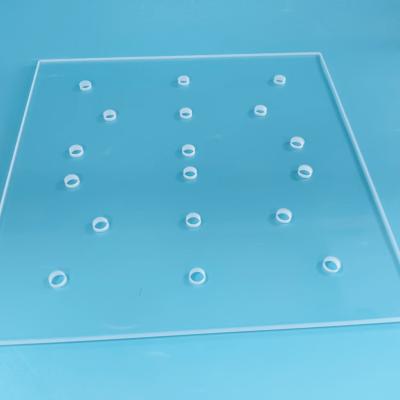 China Standard Dimension Quartz Glass Sheet Ultra High Flatness For 9 Inch Wafer for sale