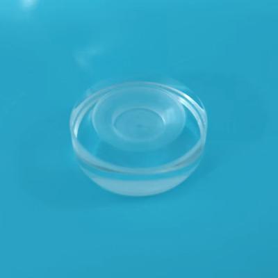 China Circular Custom Glass Parts Fused Quartz Substrate With Six Bottom Surface Bosses for sale