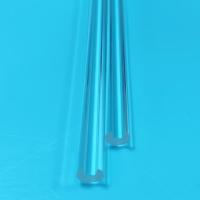 China Semi Circular Groove Fused Quartz Substrate 4×3.6×185mm Precision Machined for sale