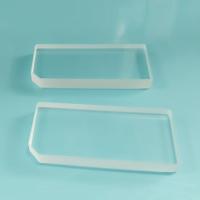 China Smooth Surface Fused Quartz Plate Precision Optical Glass Components 46.6×21.66×5mm for sale