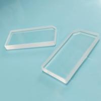 China Smooth Surface Fused Quartz Plate Precision Optical Glass Components 46.6×21.66×5mm for sale