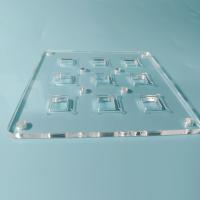 China Precision Quartz Glass Products Processing Fixture Strip 80x7x3mm For Lens Grinding Coating for sale